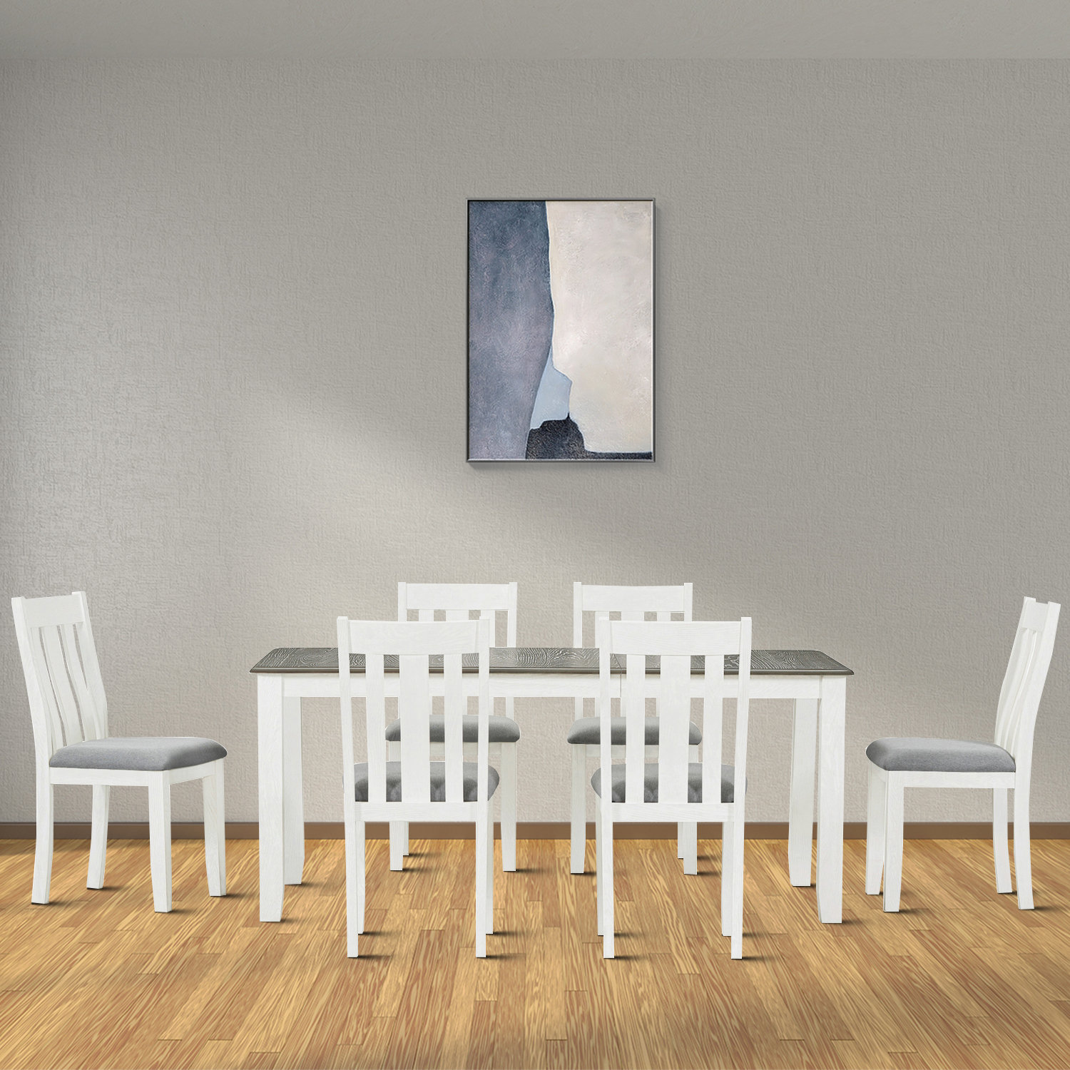 Winston Porter practical design Dining Table Set with six Upholstered ...