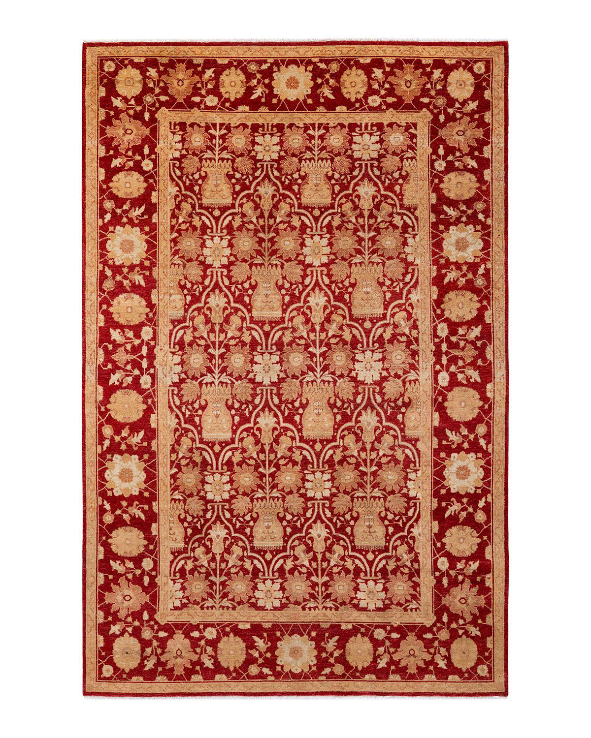 Isabelline Yashvi, One-of-a-Kind Hand-Knotted Area Rug - Red | Wayfair