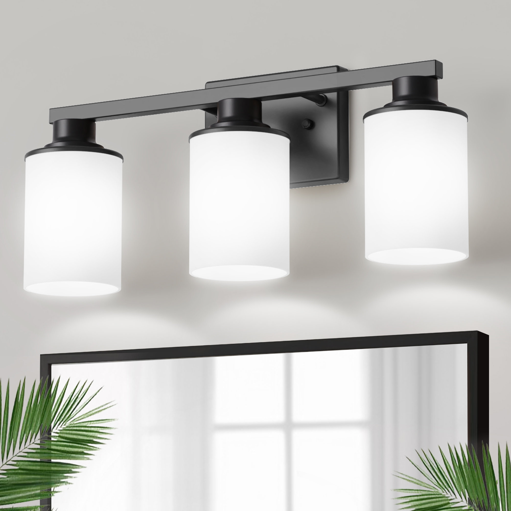 Latitude Run® Sleek Modern 3-Light Vanity Fixture | Wayfair