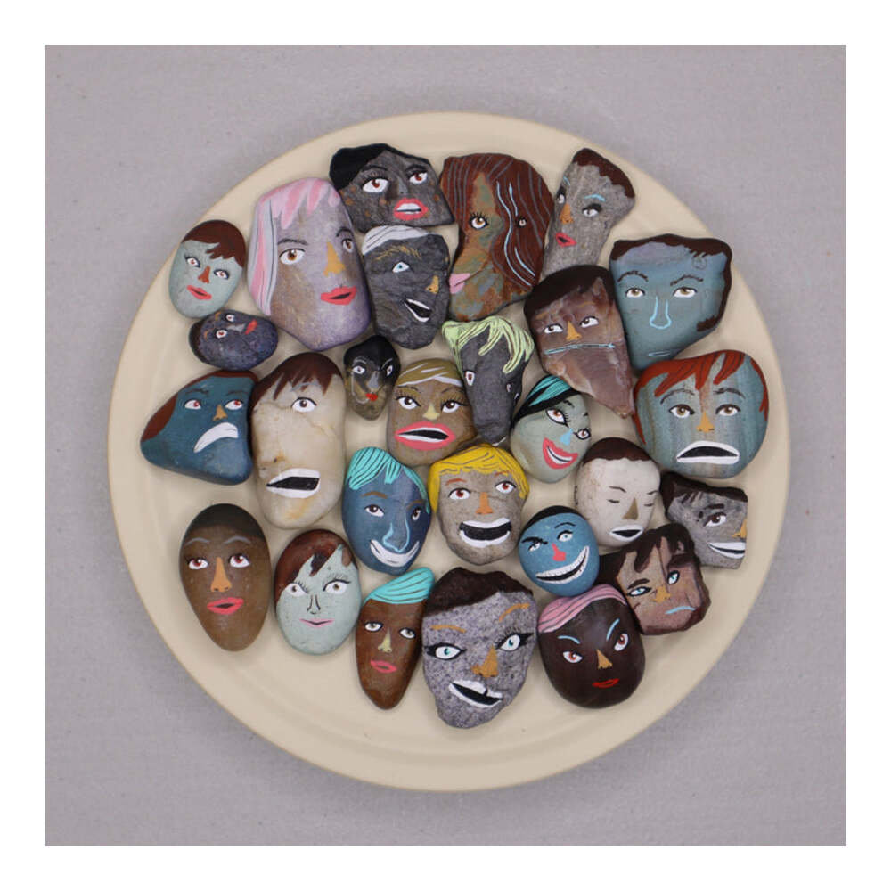 RobertAllenFabric Stonefaces Stone People Wall Decor | Wayfair