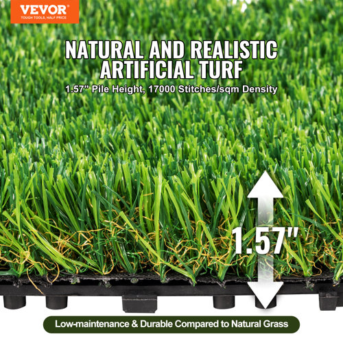 VEVOR 12" x 12" Artificial Grass Turf Panels | Wayfair
