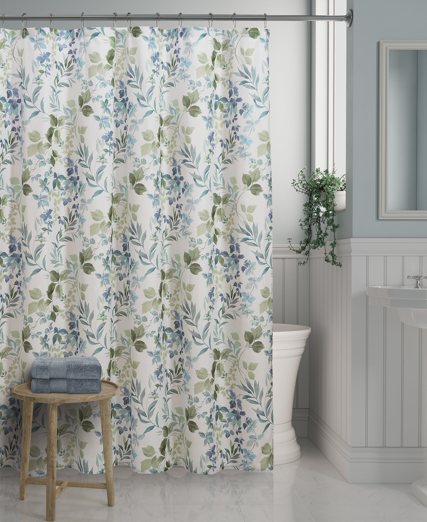 Royal Court Evergreen Shower Curtain Shower Curtain & Reviews | Wayfair