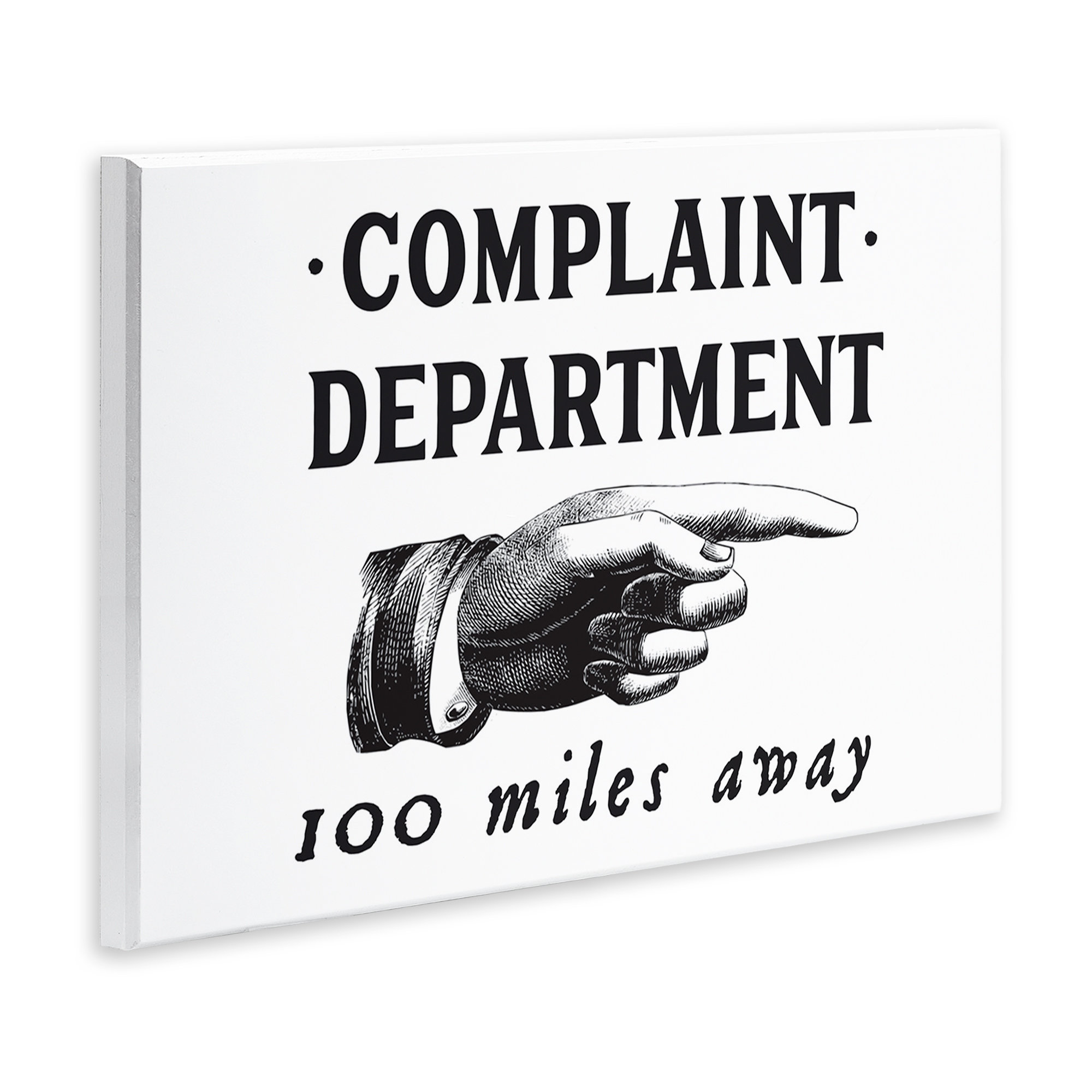 Ophelia & Co. Complaint Department Pointing Wall Plaque Art by Lettered ...