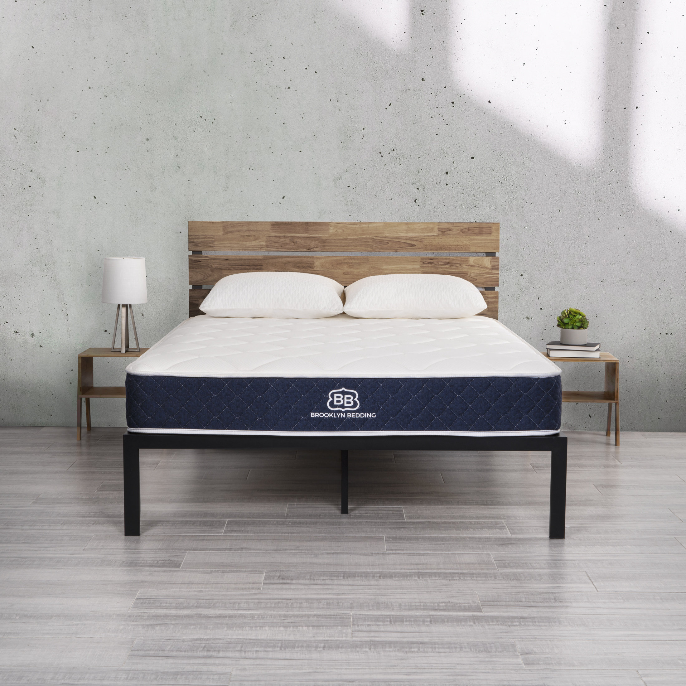 Brooklyn Bedding Matelas hybride ferme 10 po avec housse de ...