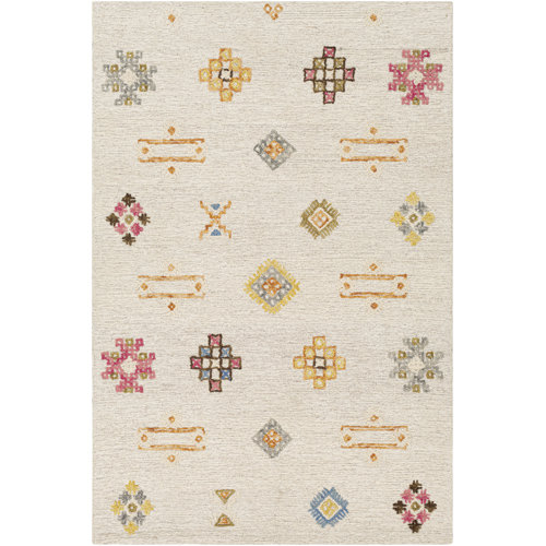 Union Rustic Aleta Hand Tufted Wool Southwestern Rug & Reviews | Wayfair