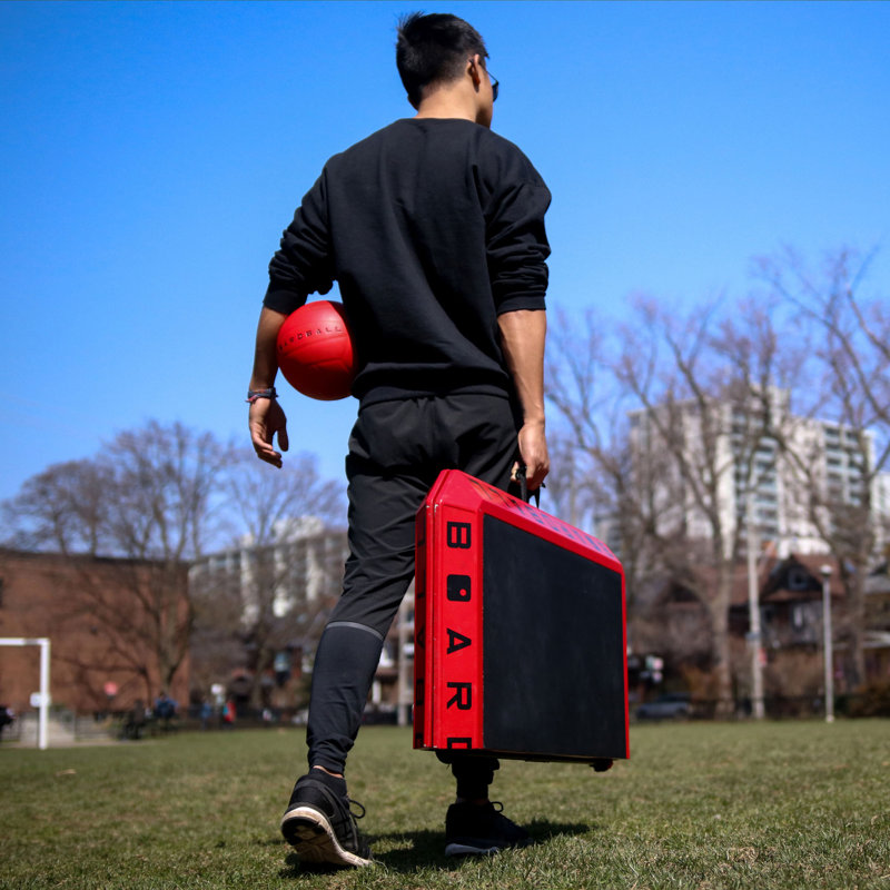 Boardball Sport Portable Boardball Set with Board, Volleyball, and Hand ...