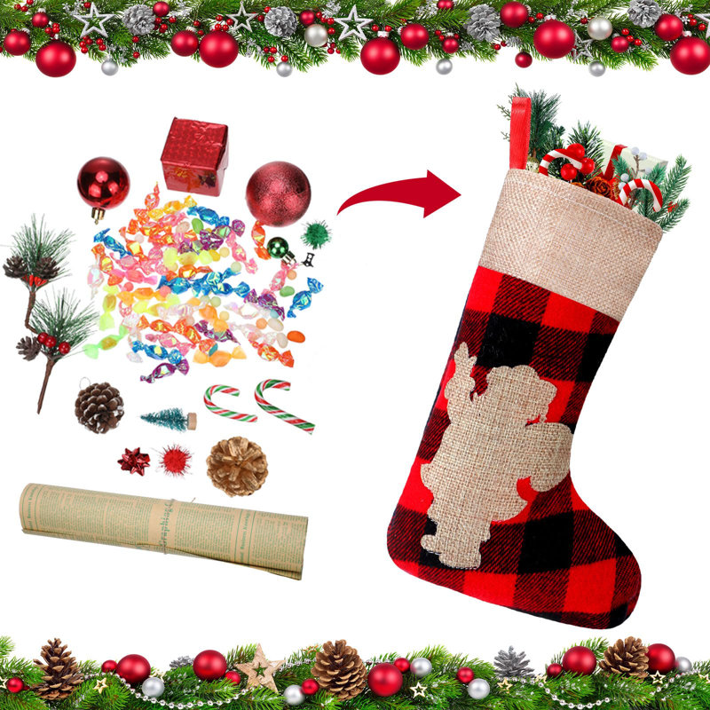 Remorb 24 Pcs Traditional Christmas Stockings | Wayfair