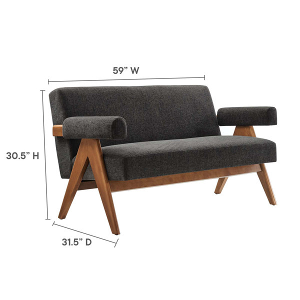 Modway Lyra 59'' Loveseat | Wayfair