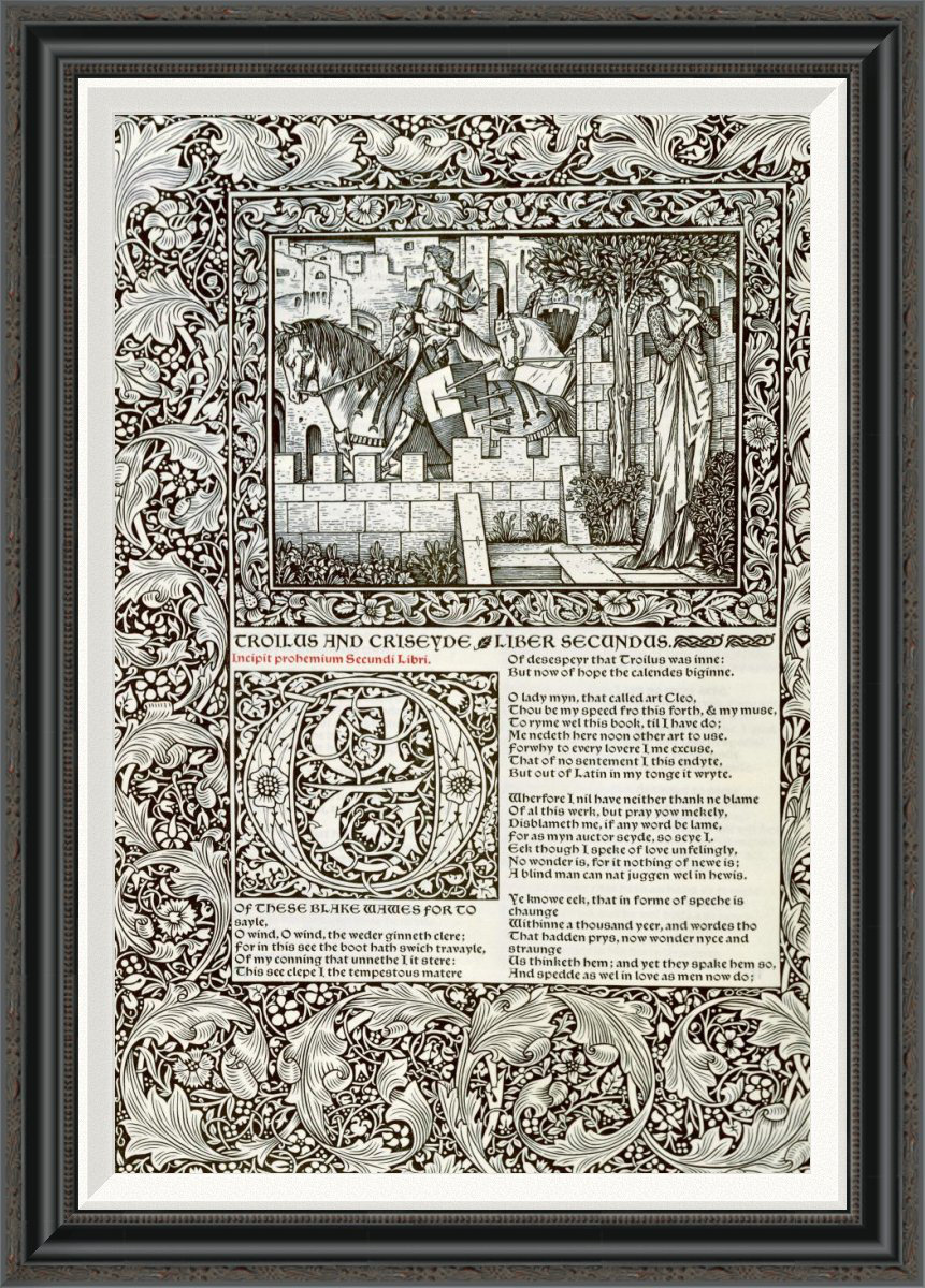 Global Gallery 'Troilus and Criseyde, Liber Secundus' by William Morris ...