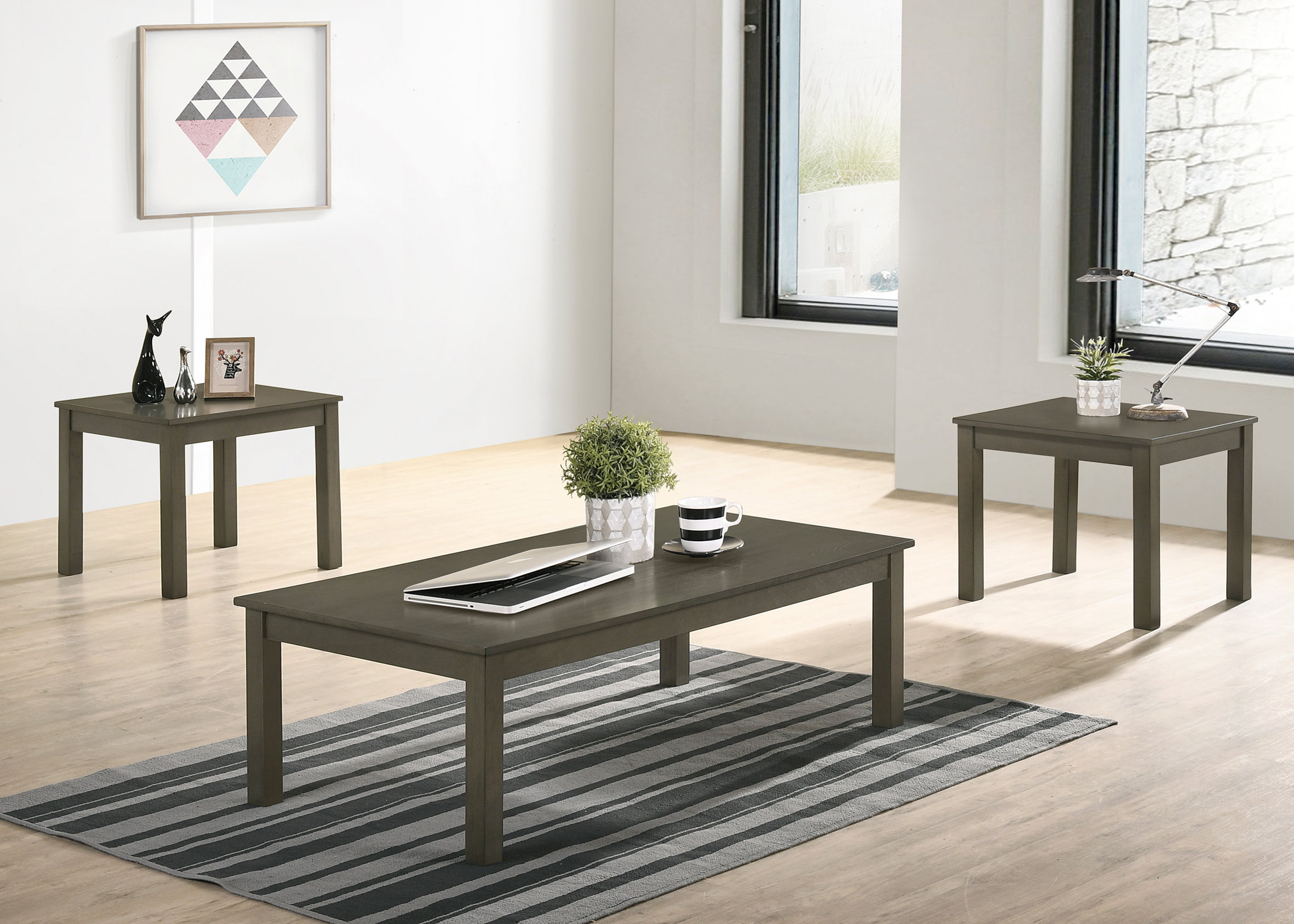 Ebern Designs 3 Pcs Table Set | Wayfair