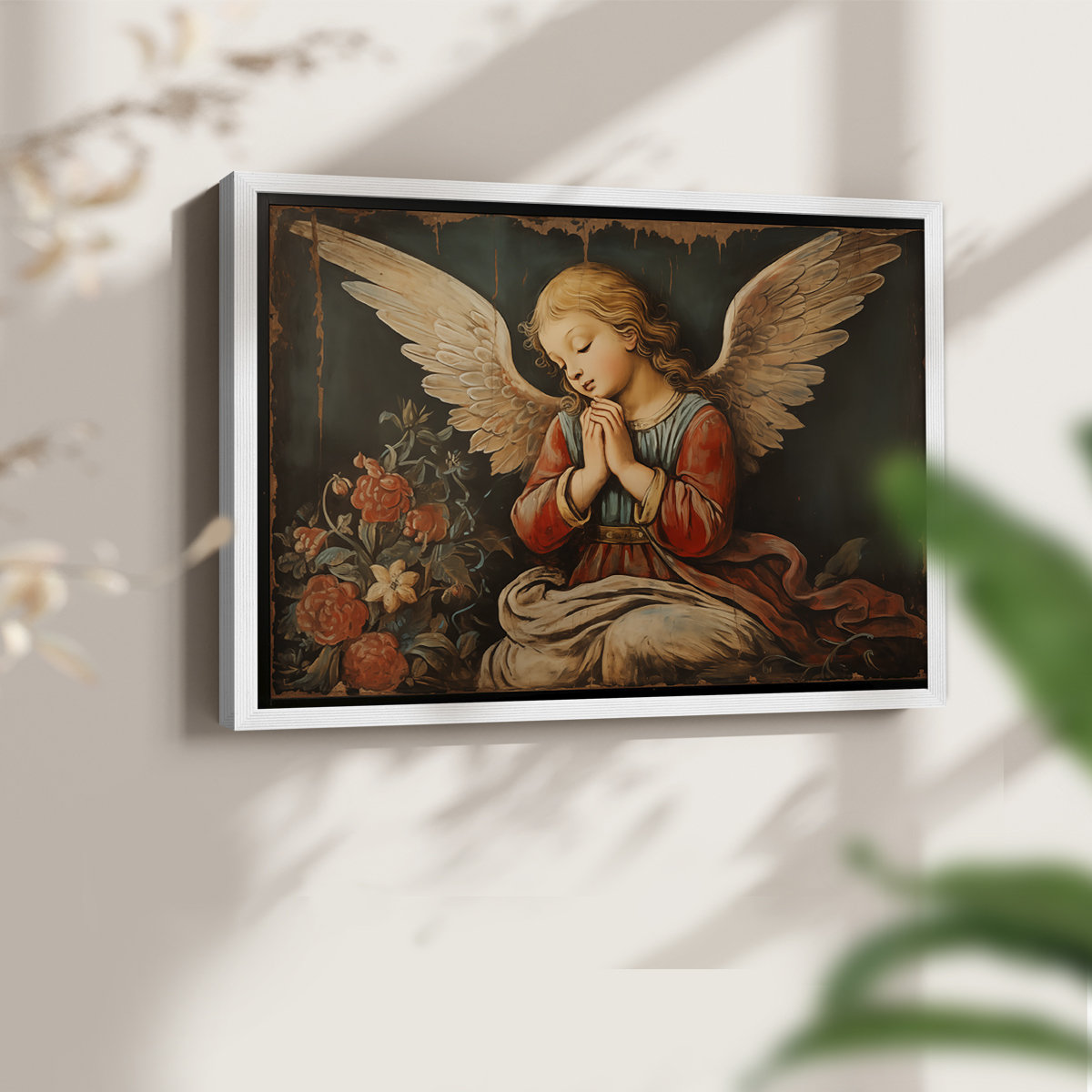 Fleur De Lis Living Angels From Above-LXVI -Framed Print - Restickable ...