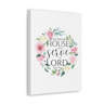 Trinx Joshua 24:15 Serve The Lord Flowers Bible Verse Canvas Christian ...