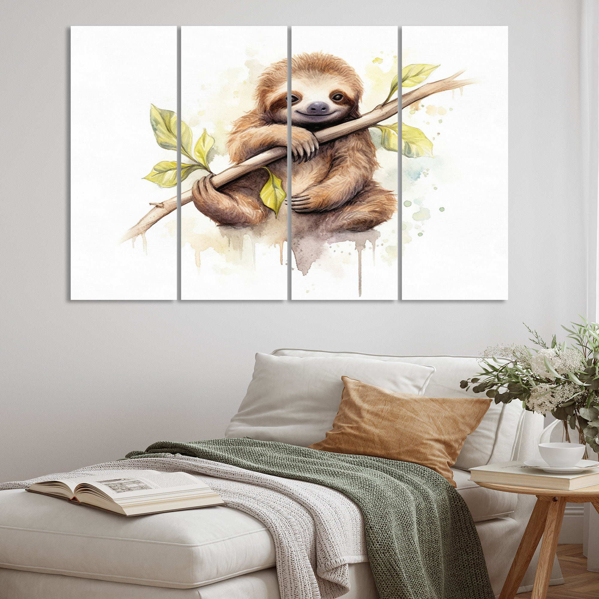 Design Art Lazy Sloth - Sloth Metal Wall Decor Set | Wayfair