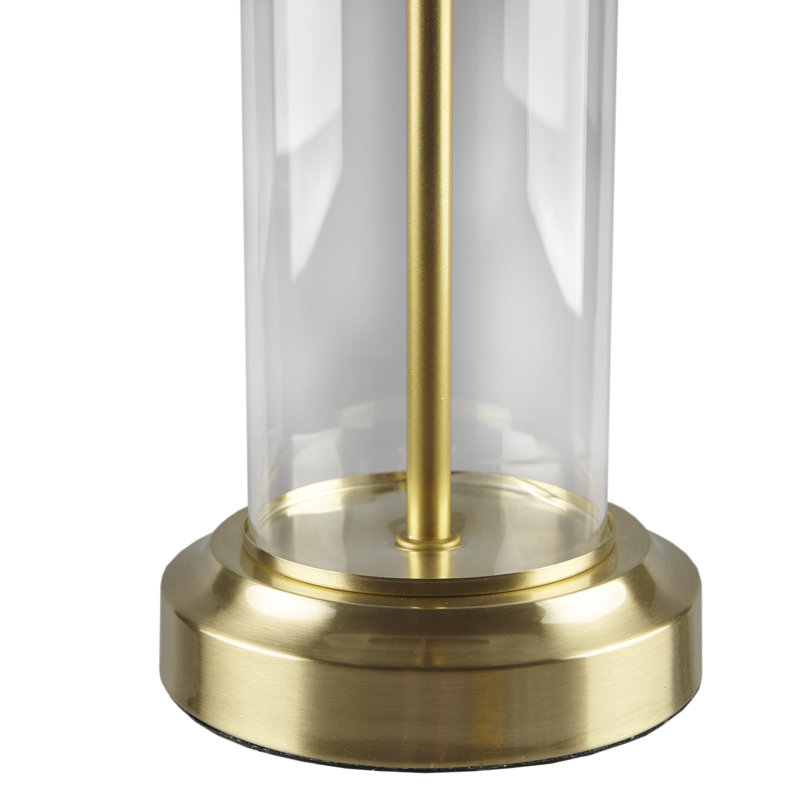 Three Posts™ Leiser Glass Cylinder Table Lamp & Reviews | Wayfair