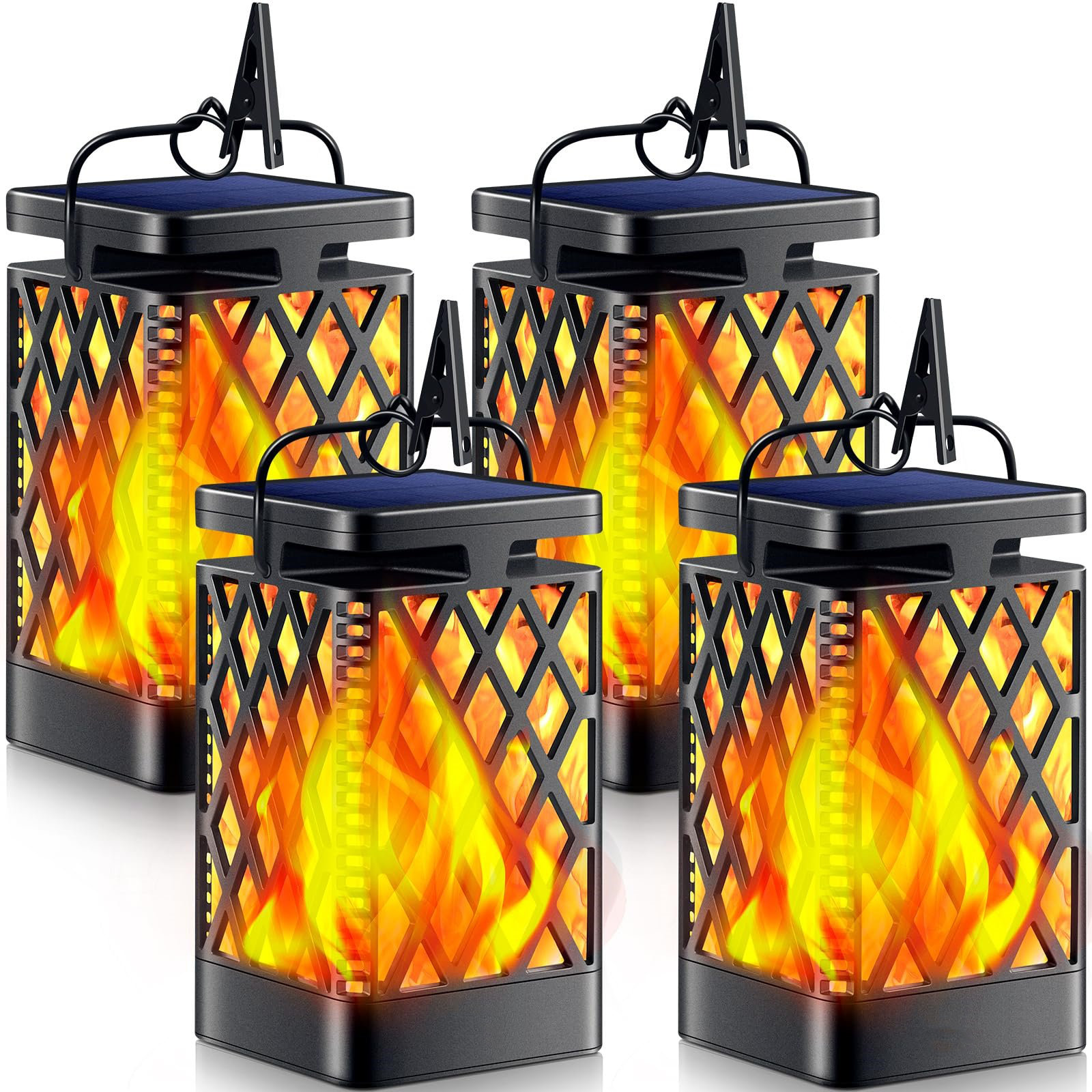 BEACHWATER POOL & SPA, LLC Solar Lights Outdoor Flickering Flame Solar ...