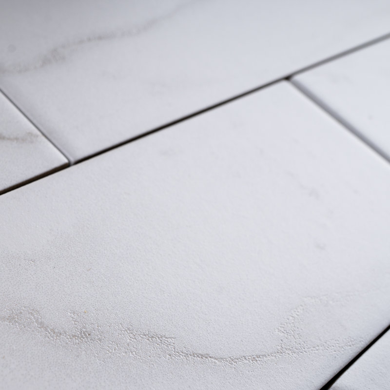 Supreme Tile Elegance 3" x 13" Beveled Porcelain Marble Look Subway ...