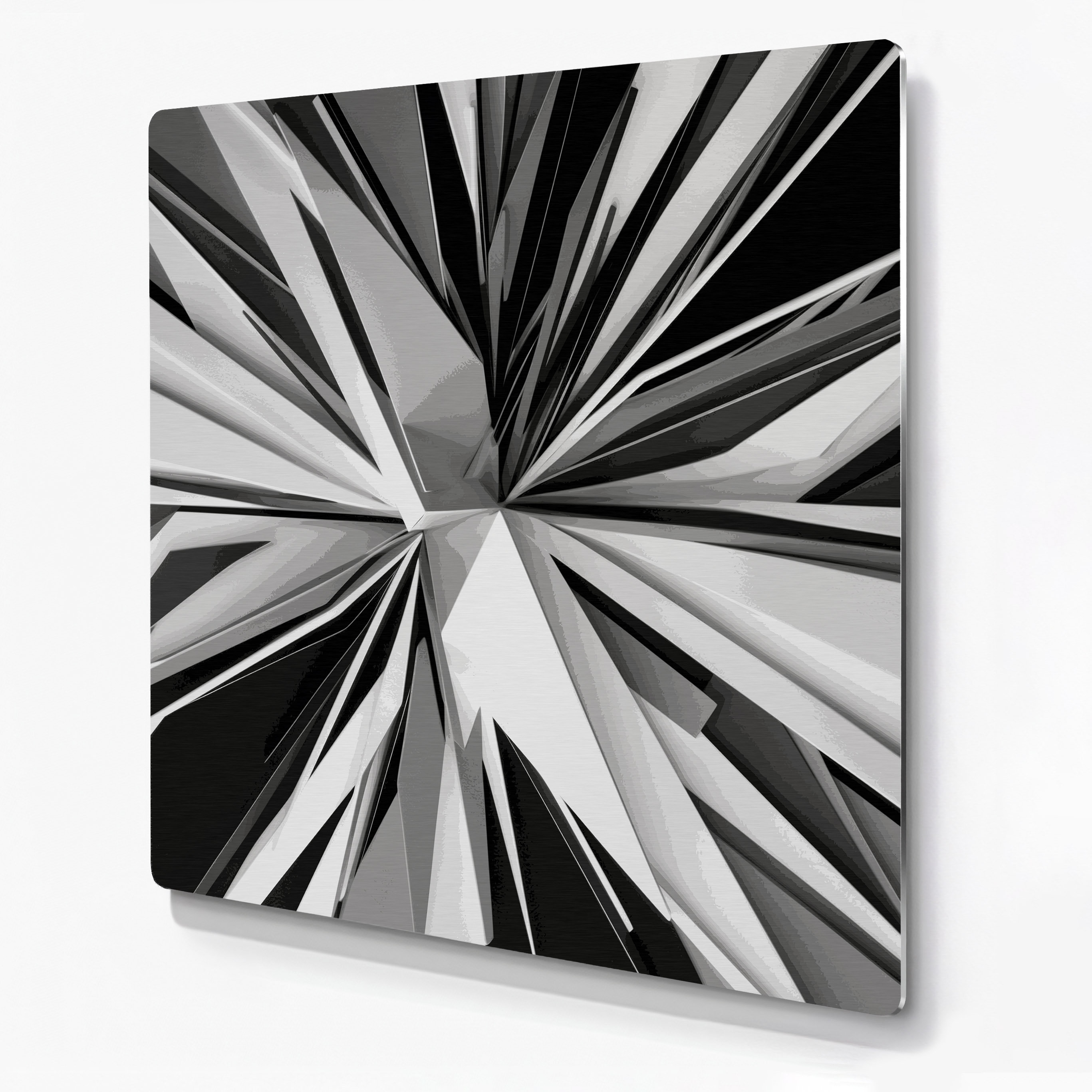 Hokku Designs Geometric Abstraction 84 Brown Metal Wall Art | Wayfair