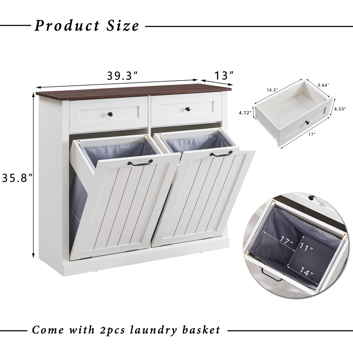 Dongguan Shengye Development Co., LTD. Tilt-out Dual Laundry Hamper ...