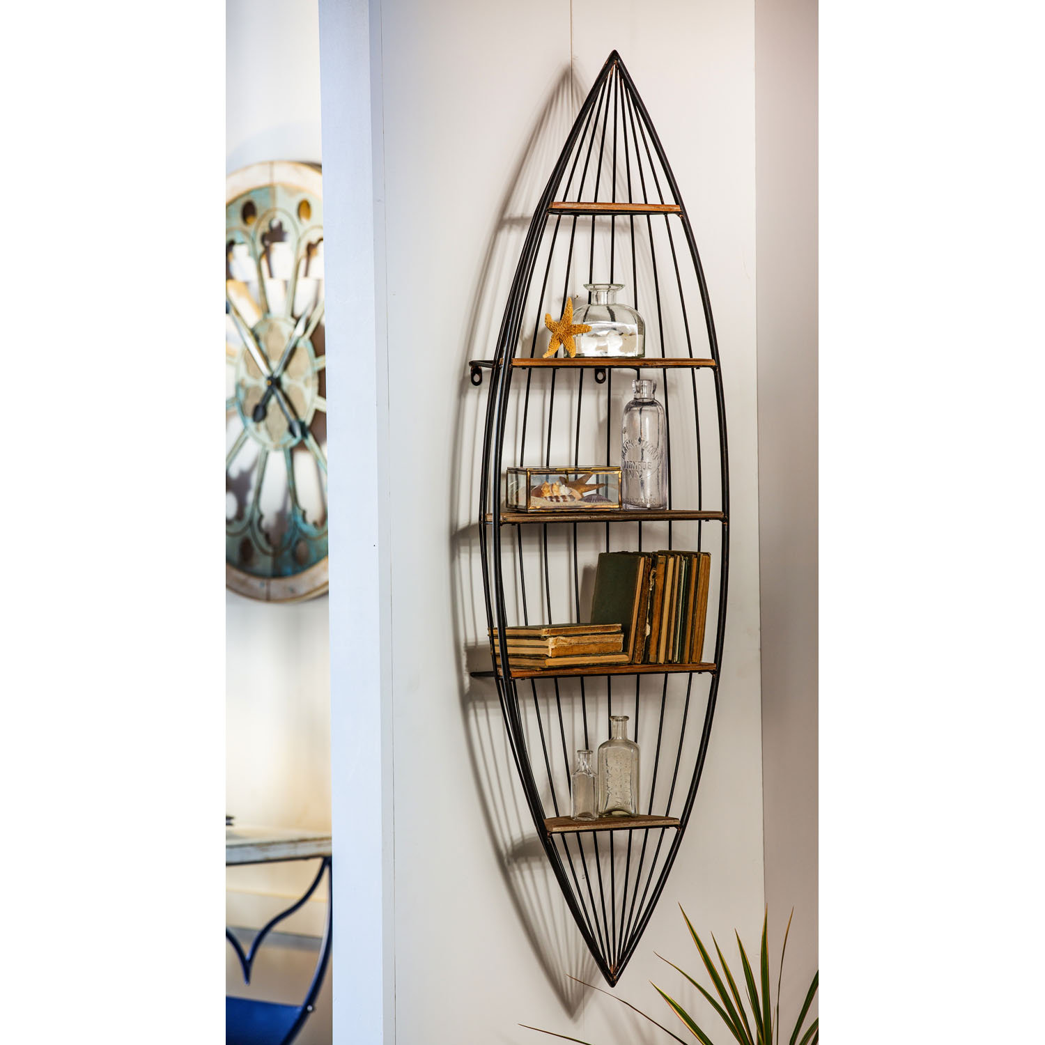Longshore Tides Canoe Wire Wall Shelf | Wayfair