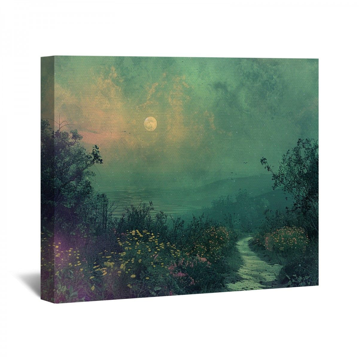 Ivy Bronx " Moonlit Path " on Canvas | Wayfair