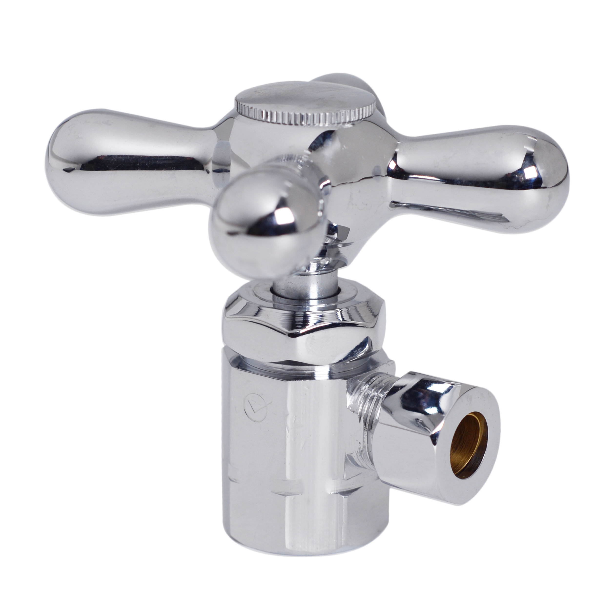 Westbrass Water Supply Kit with Corrugated Riser and Cross Handle Shut ...