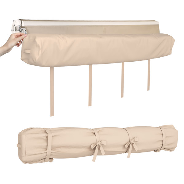 AECOJOY Retractable Awning Cover, All-weather Protective Cover Storage ...