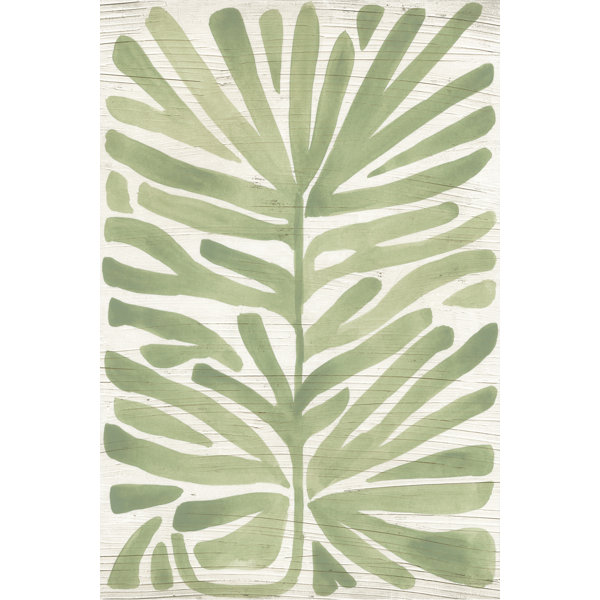 Bay Isle Home Driftwood Palm Leaf IV by June Erica Vess - Wrapped ...
