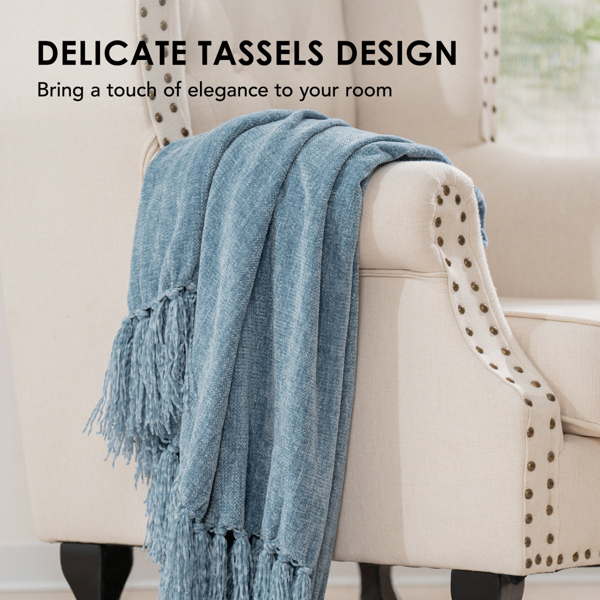 EverGrace Soft Chenille Throw Blanket & Reviews | Joss & Main