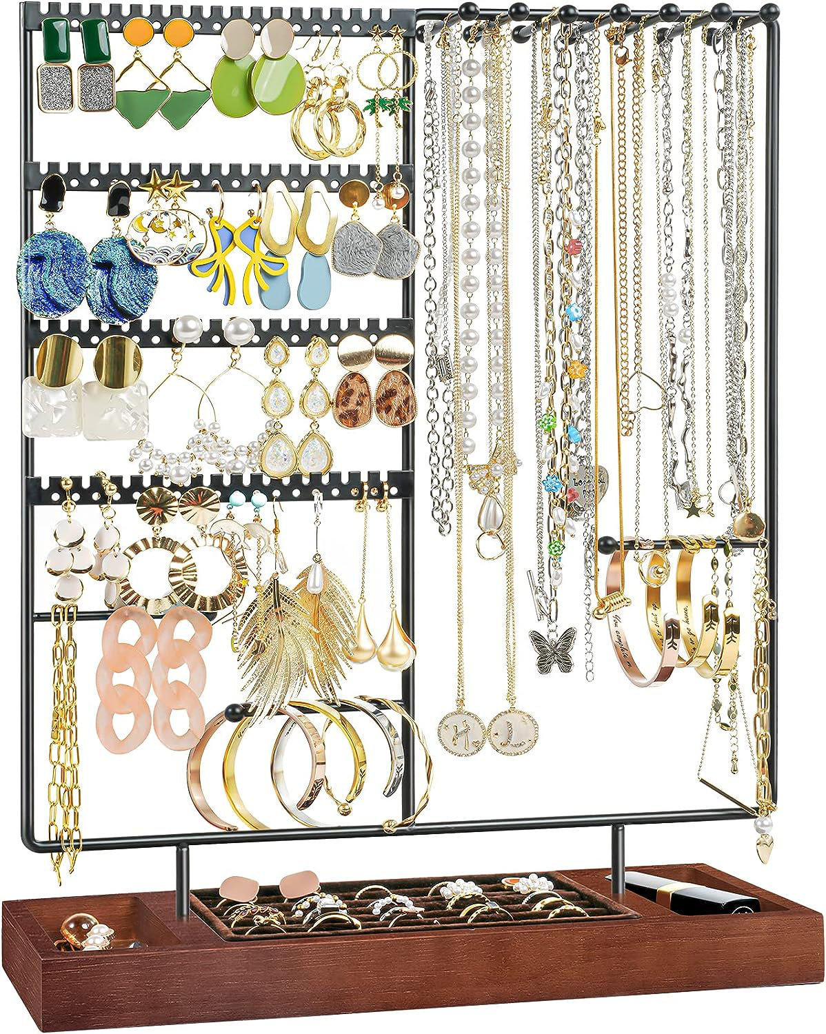 17 Stories Metal Jewelry Stand + | Wayfair