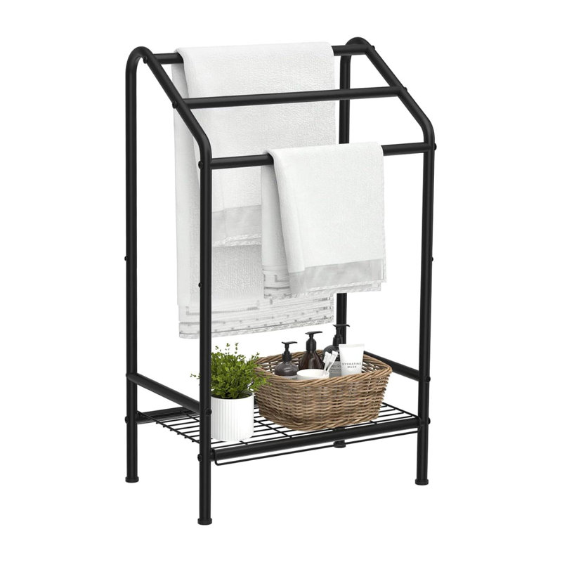 17 Stories Free-Standing Metal Quilt Rack | Wayfair