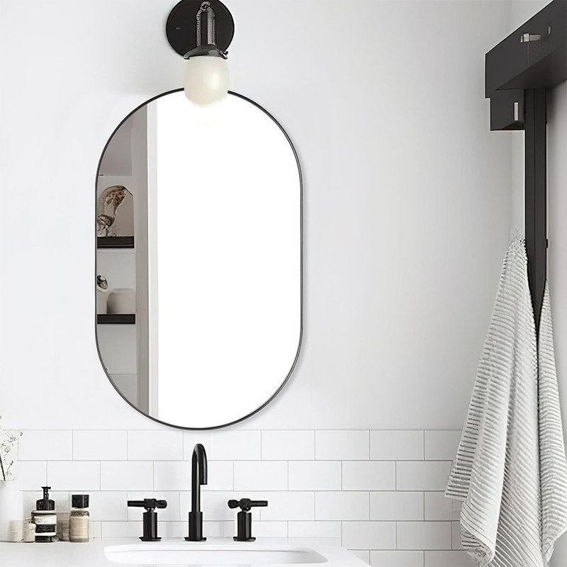 Latitude Run® Nkiyah Metal Oval Mirror | Wayfair