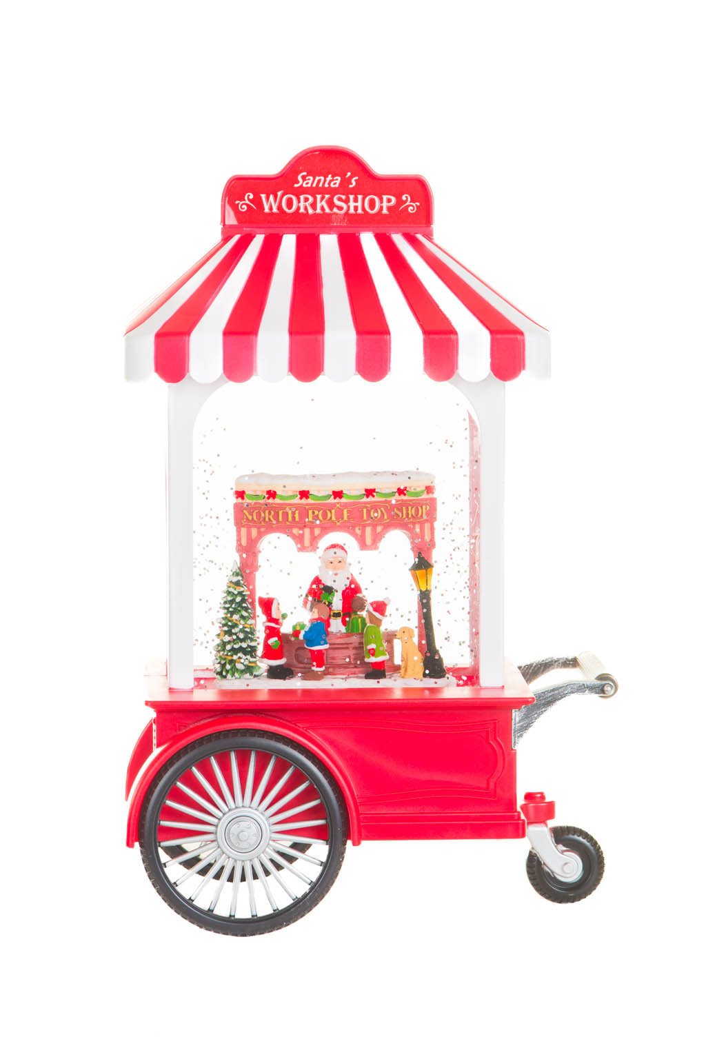 The Holiday Aisle® Red Santa's Workshop LED Display | Wayfair