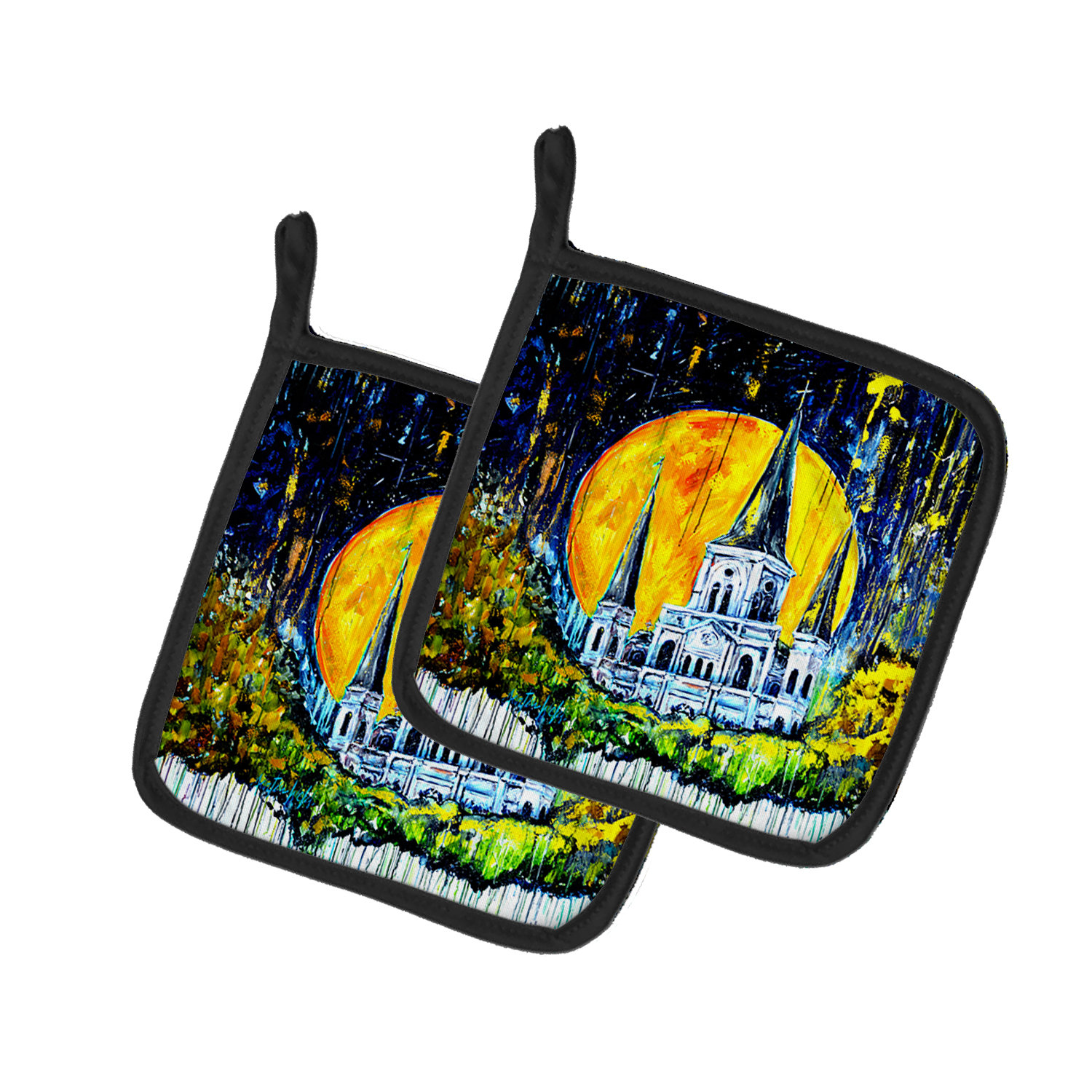 Caroline's Treasures Martin Welch New Artwork Polyester Potholder Set ...