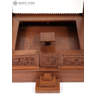 Exotic India 28" Walnut Wood Carved Designer Temple | From Kashmir ...