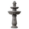 World Menagerie Webbe 2-Tier Outdoor Birdbath Freestanding Water ...