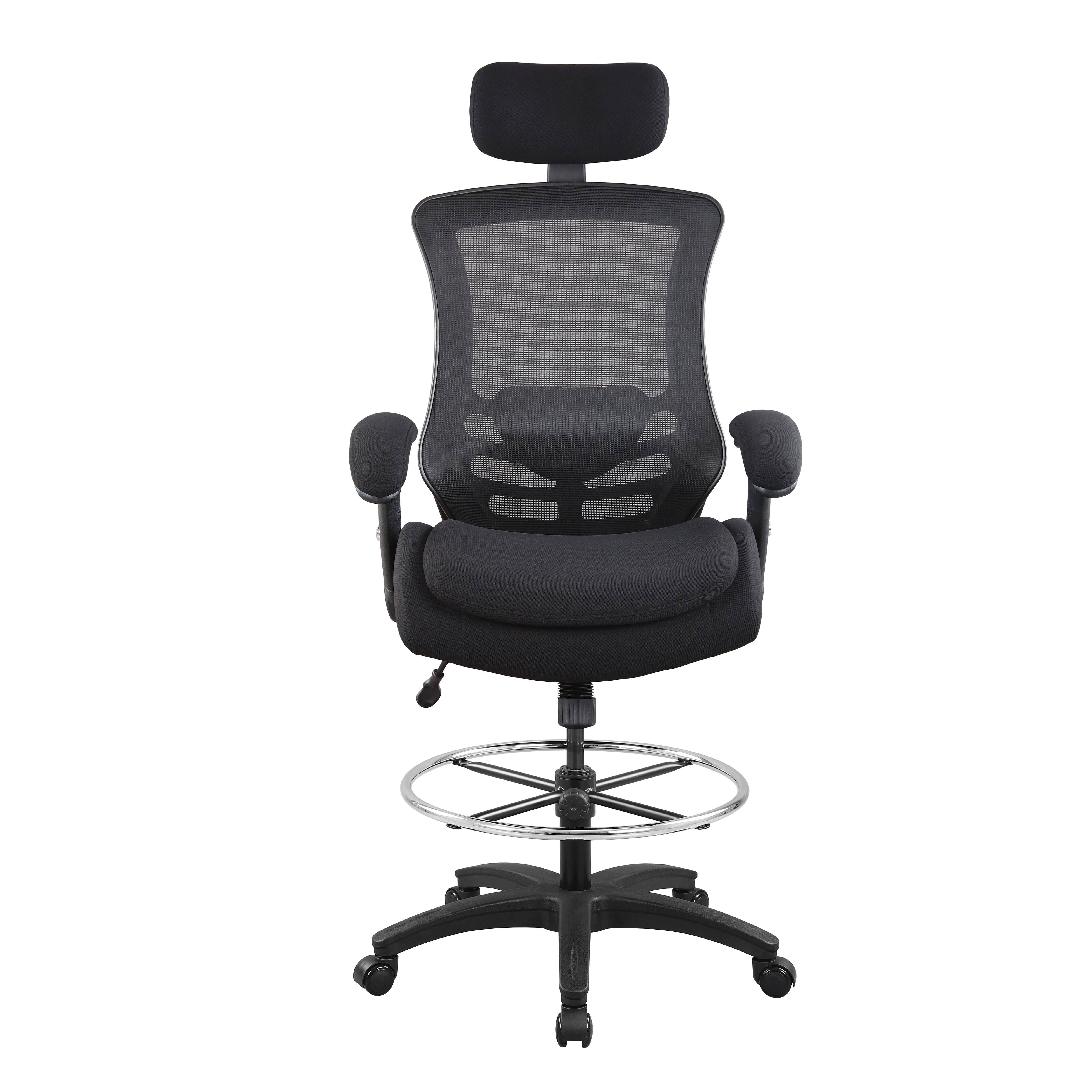 Darby Home Co Agaat Mesh Drafting High Back Office Chair with 2-Layer ...