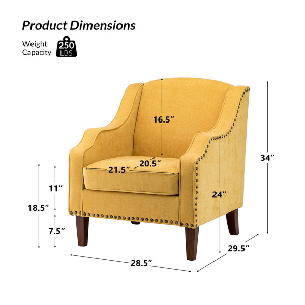 Lark Manor Aleitha Upholstered Armchair & Reviews | Wayfair