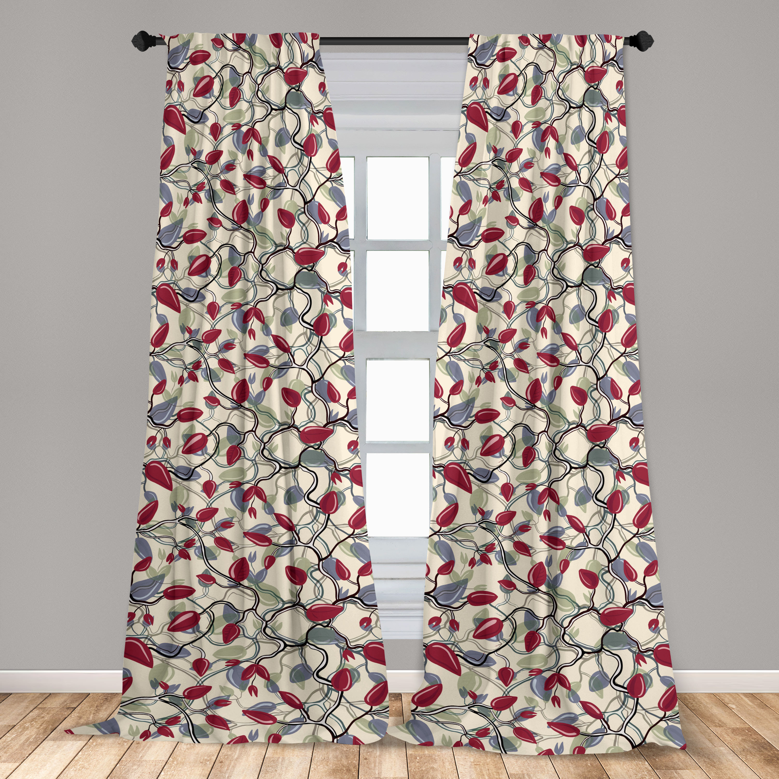East Urban Home Cailah Microfiber Semi-Sheer Curtain Pair | Wayfair