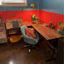 Inbox Zero Doireann L-shaped Drafting Table & Reviews | Wayfair