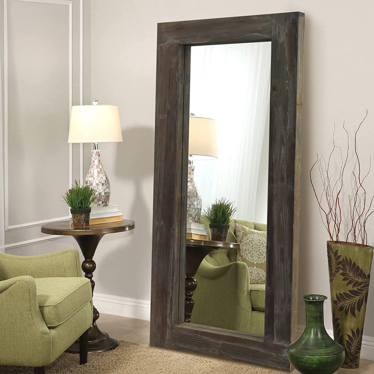 Millwood Pines Adhvaith Wood Rectangle Wall Mirror - Wayfair Canada