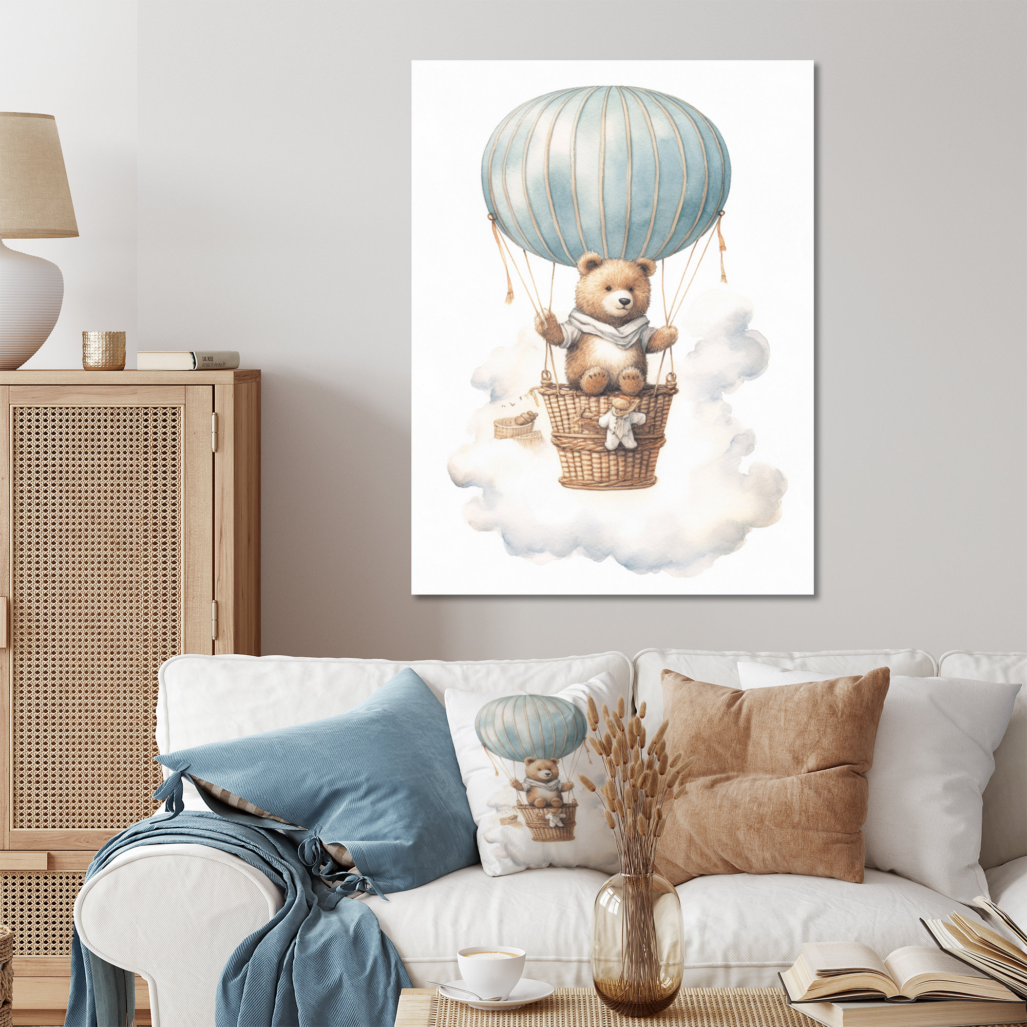 Bungalow Rose Nursery Bear Cub Kids Dreams I On Metal Print | Wayfair