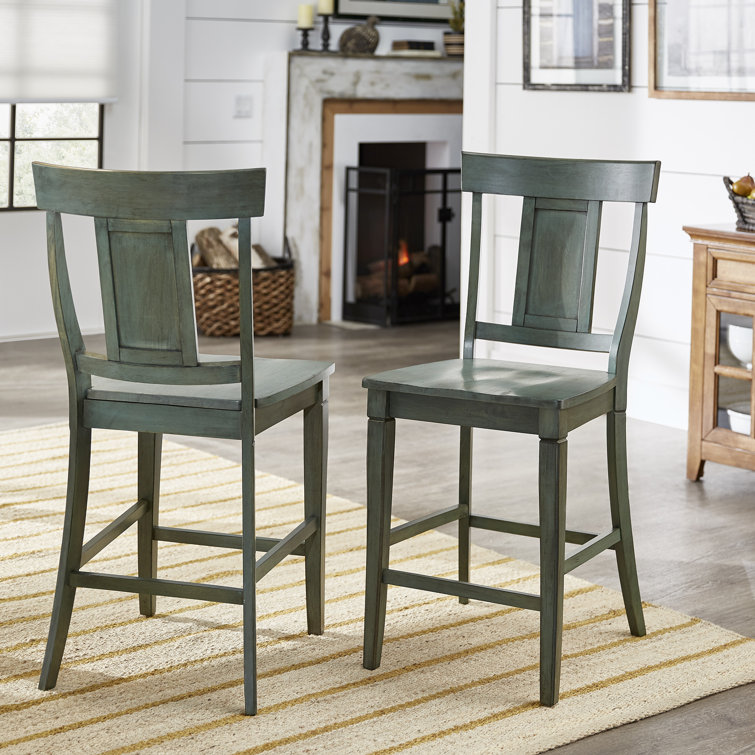 Three Posts Fortville Solid Wood Counter/Bar Stool & Reviews - Wayfair ...