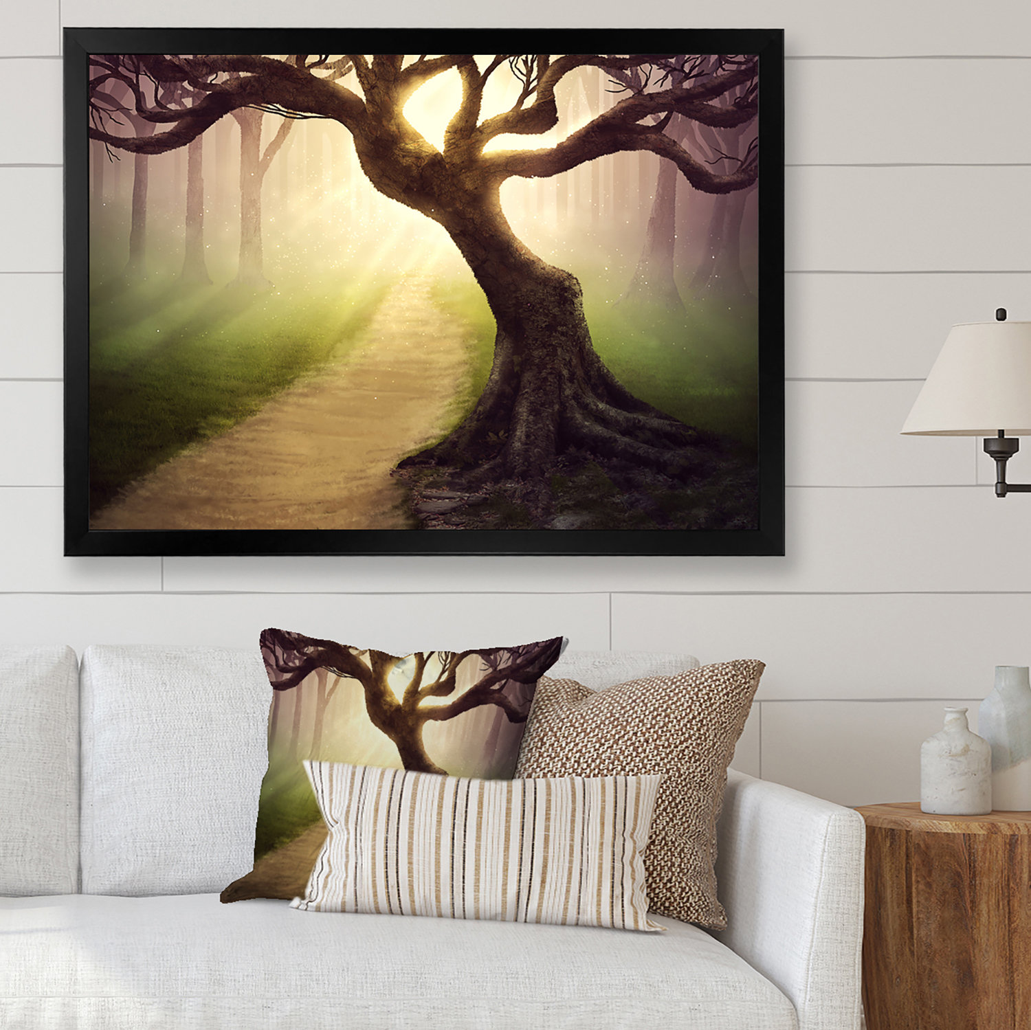 Millwood Pines Religious Forest Pathway - Traditional Canvas Wall Decor ...