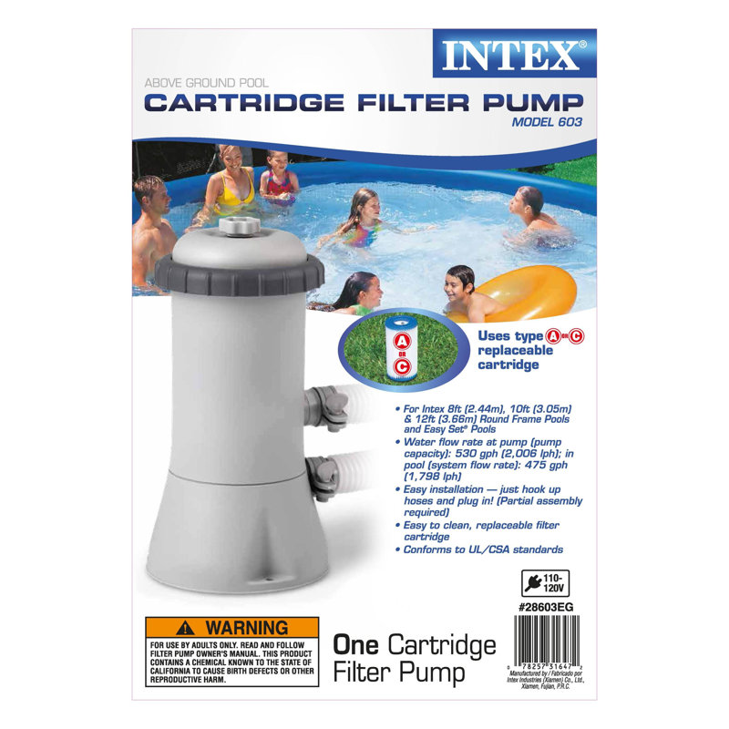 Intex Round Above Ground Swimming Pool & Reviews | Wayfair