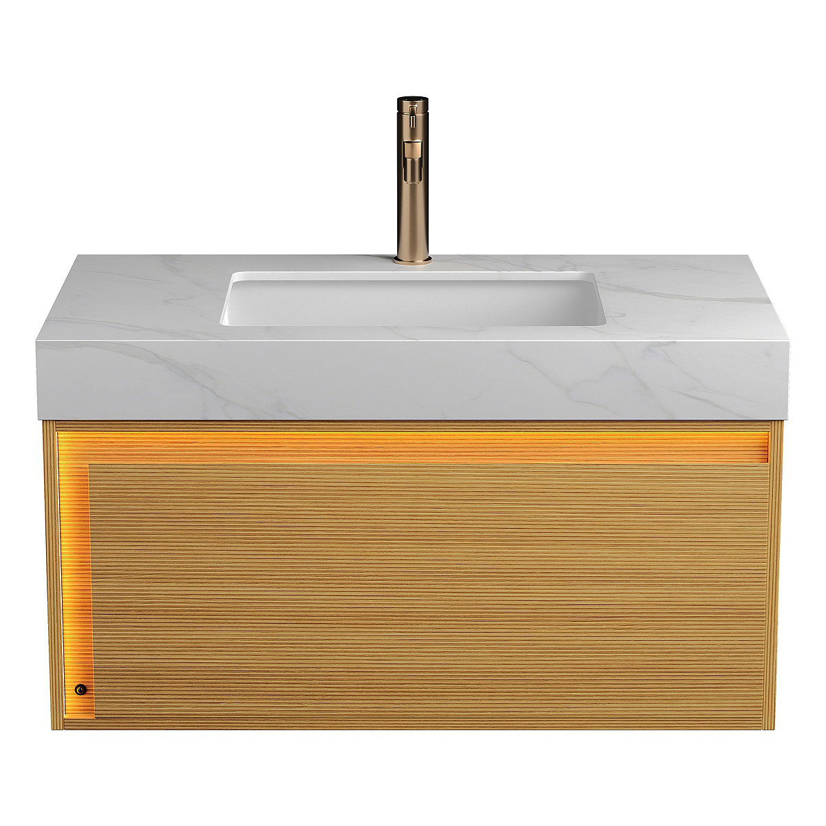 Ebern Designs NYAH 36'' Sintered Stone With White Ceramic Undermount ...