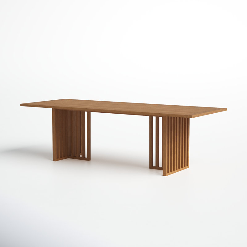 Joss & Main Lamesa 103.5'' Solid Oak Dining Table | Wayfair