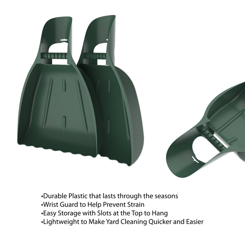 Pure Garden Leaf Scoops Hand Rakes - Lightweight, Durable Grabber Tool ...