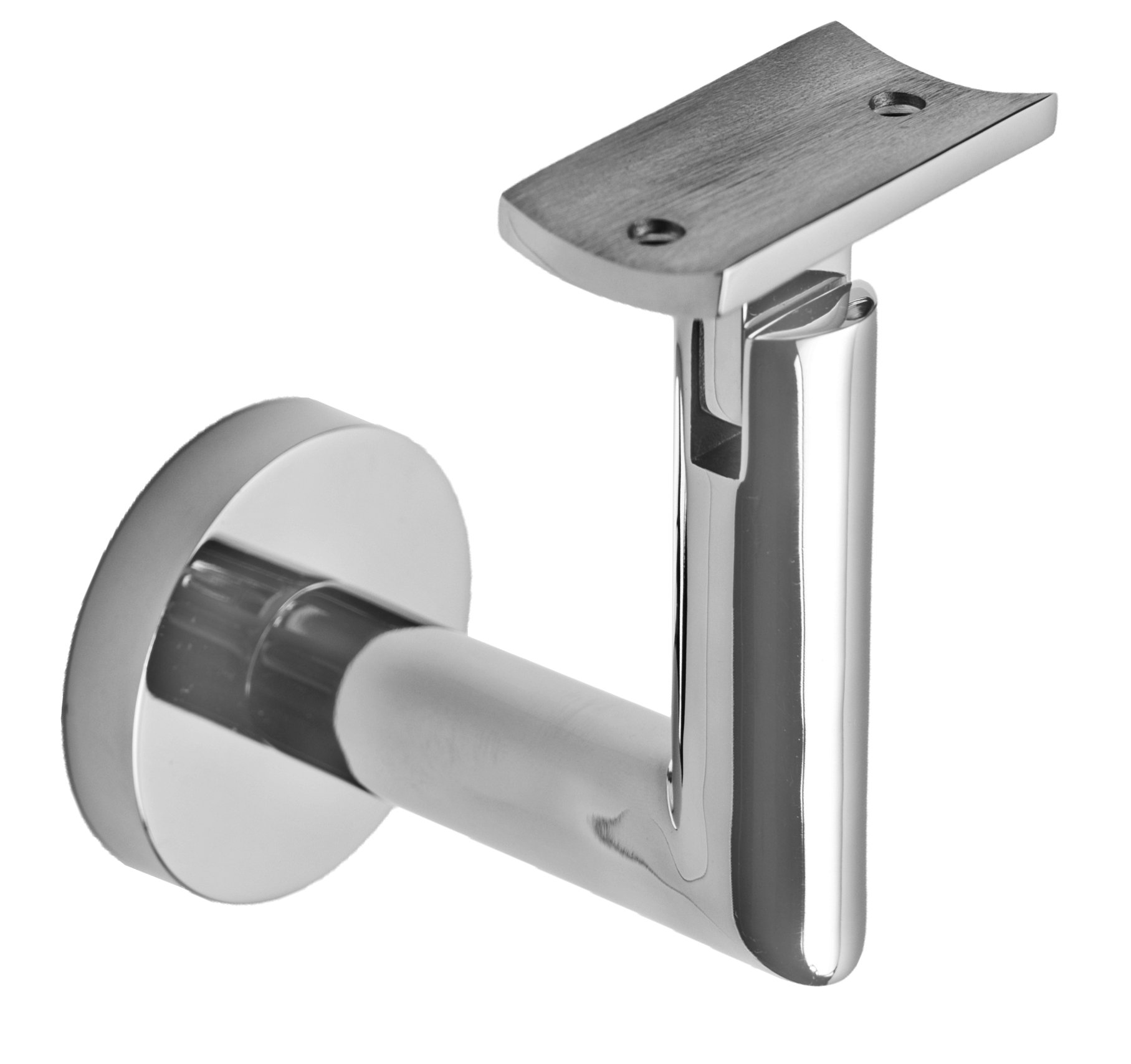 Linnea Concrete Mount Handrail Bracket with Square Rose and Curved ...