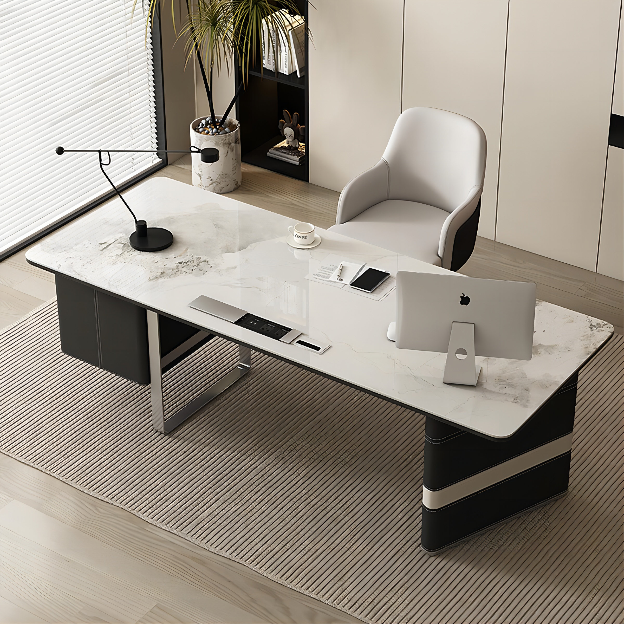 Orren Ellis Ottavina 2 Desk And Chair Set Office Set with Chair ...