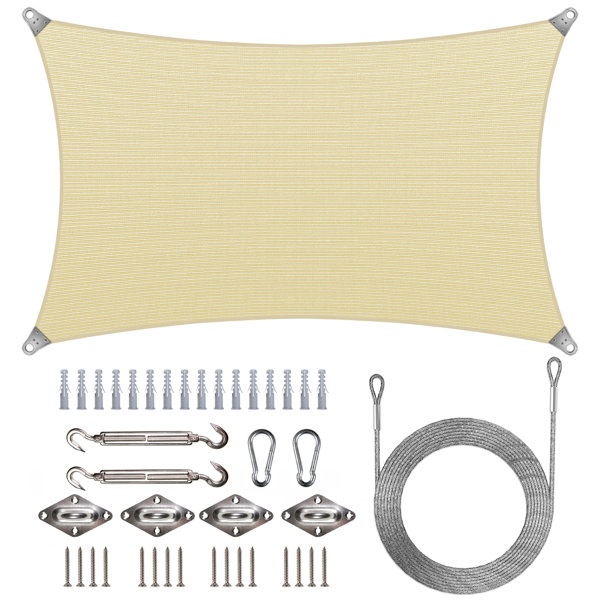 ColourTree Reinforced Super Ring Rectangle Shade Sail & Reviews | Wayfair